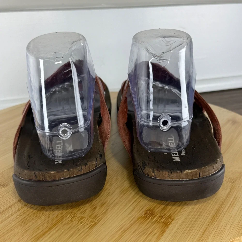 Merrell | Shoes | Good Merrell Terran Ari Post Sandals Womens 9 Redwood ...